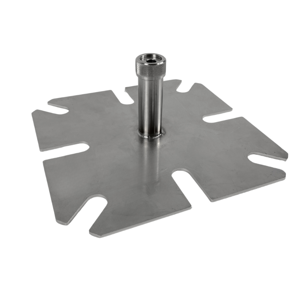 Sliding and fixing device with flange for Firefly - Mega System Srl